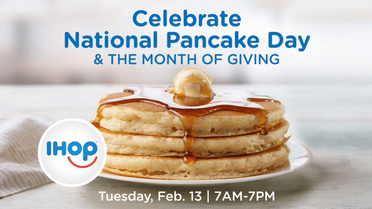 Enjoy Free Short Stack of Pancakes from IHOP on February 13, 2024