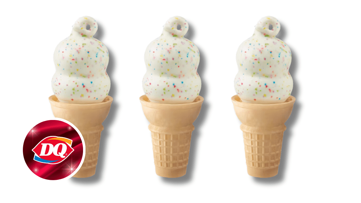 Dairy Queen's New Party Cake Ice Cream Cone!