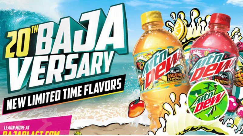 Mountain Dew Introduces Baja Lemonade and Point Break Punch Flavors