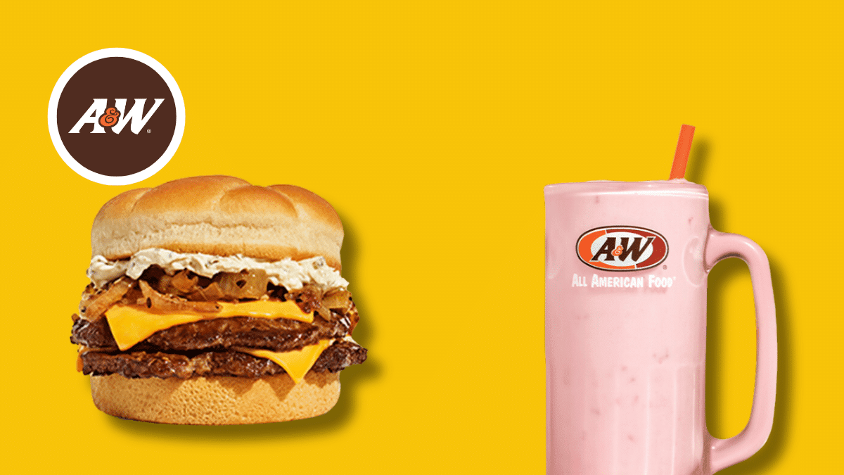 A&W Launches Double Cheeseburger with French Onion & Strawberry ...