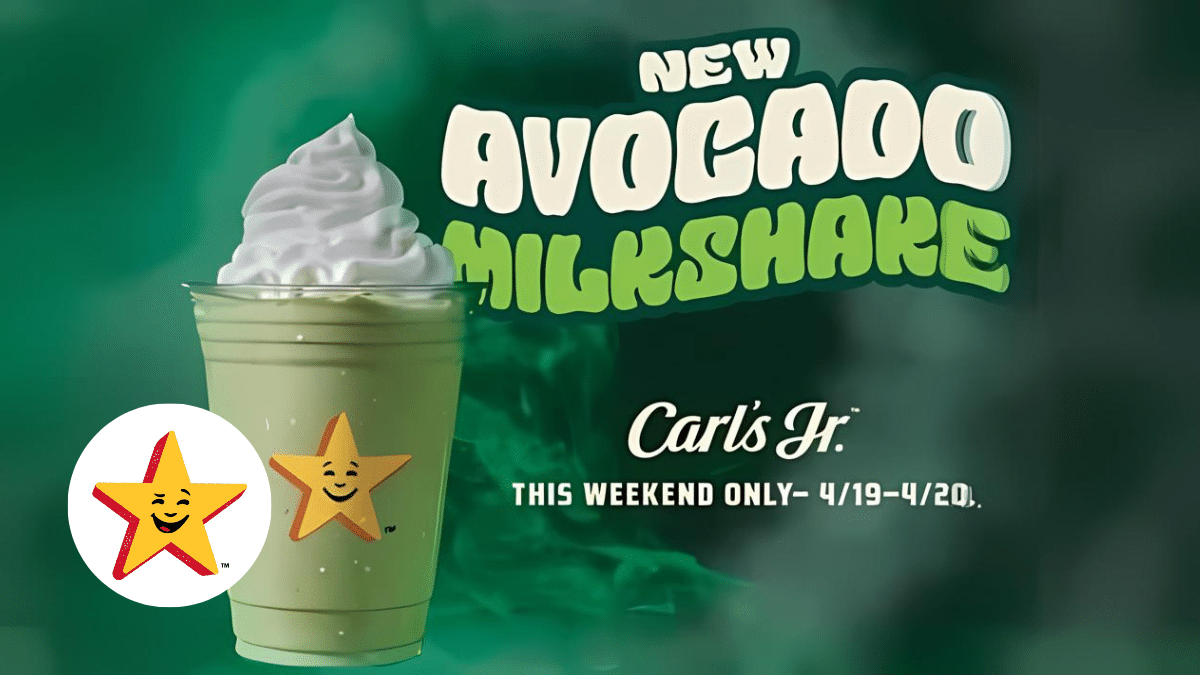 Carl's Jr. Tries Fresh Avocado Milkshake in April 2024