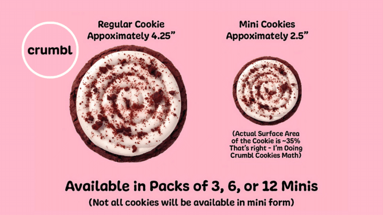 Crumbl Cookies Introduces Smaller Treats This Week