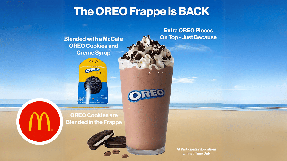 McDonald's Oreo Frappe Returns for Summer at Many Locations
