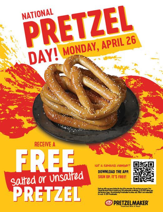 Pretzelmaker Introduces Free Pretzel Bites in Honor of National Pretzel ...