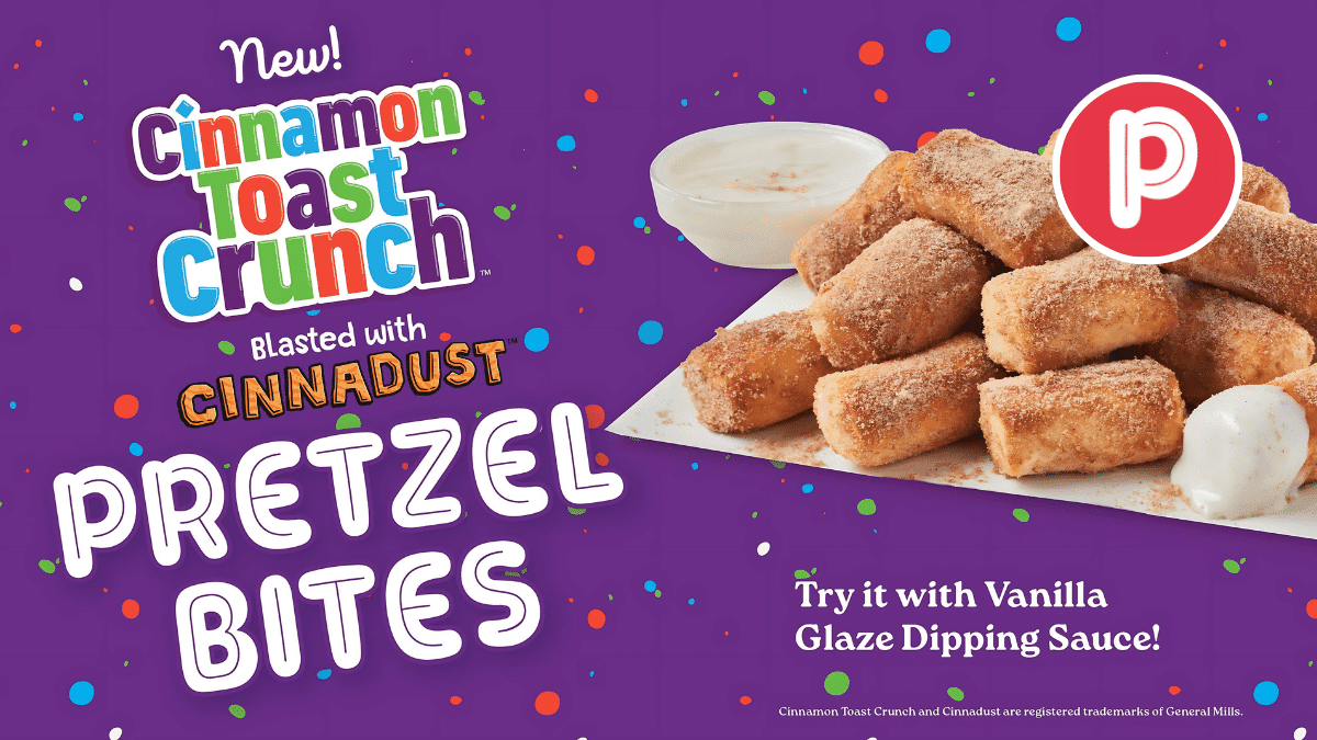 Pretzelmaker Introduces New Cinnamon Toast Crunch™ Cinnadust™ Pretzel Bites