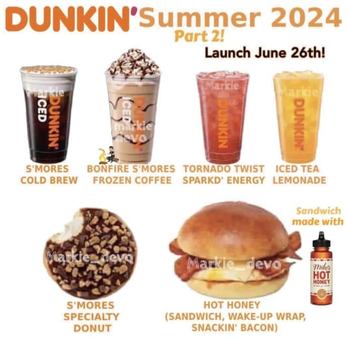 Leaked: Part 2 of Dunkin' Summer Menu Items You Must Try
