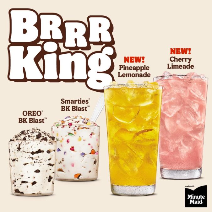 Burger King Beats The Heat With New Summer Drinks in Canada