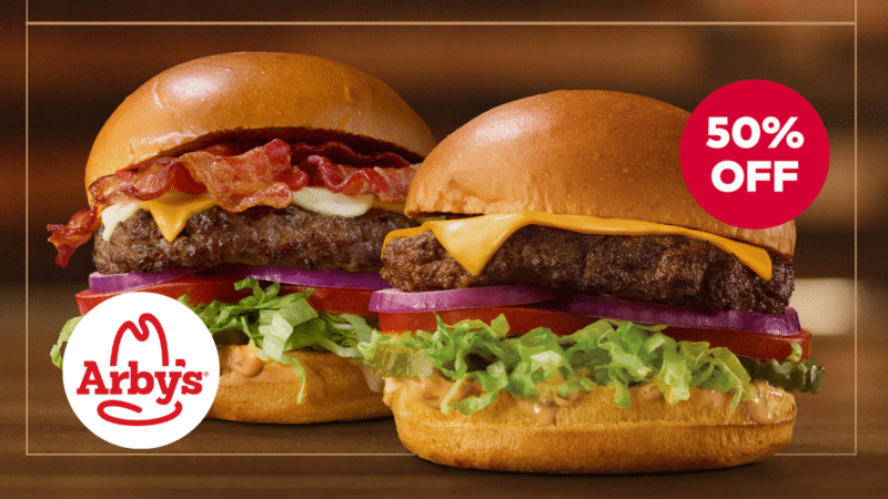 Limited Time Only: Get 50% Off Arby's Famous Burgers!