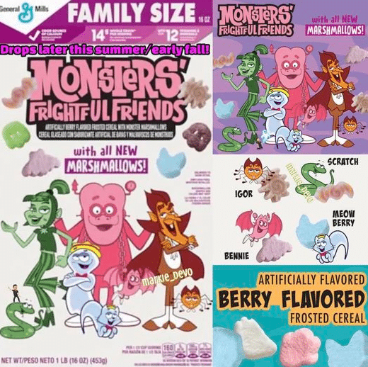 General Mills Adds Spooky New Characters to Monster Cereal Family