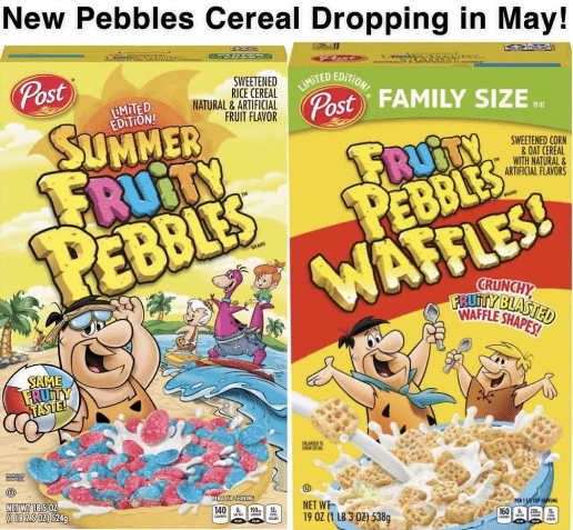 Pebbles Waffle Cereal to Arrive at Various Stores, Not Just Walmart