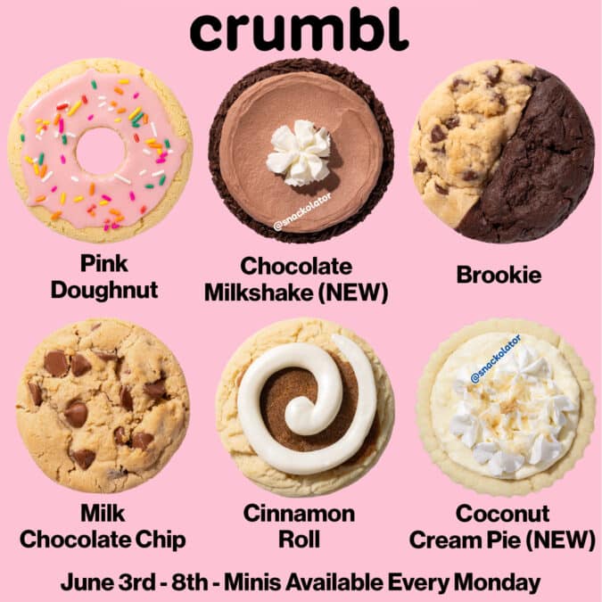 Check Out These New Must Try Cookie Flavors From Crumbl