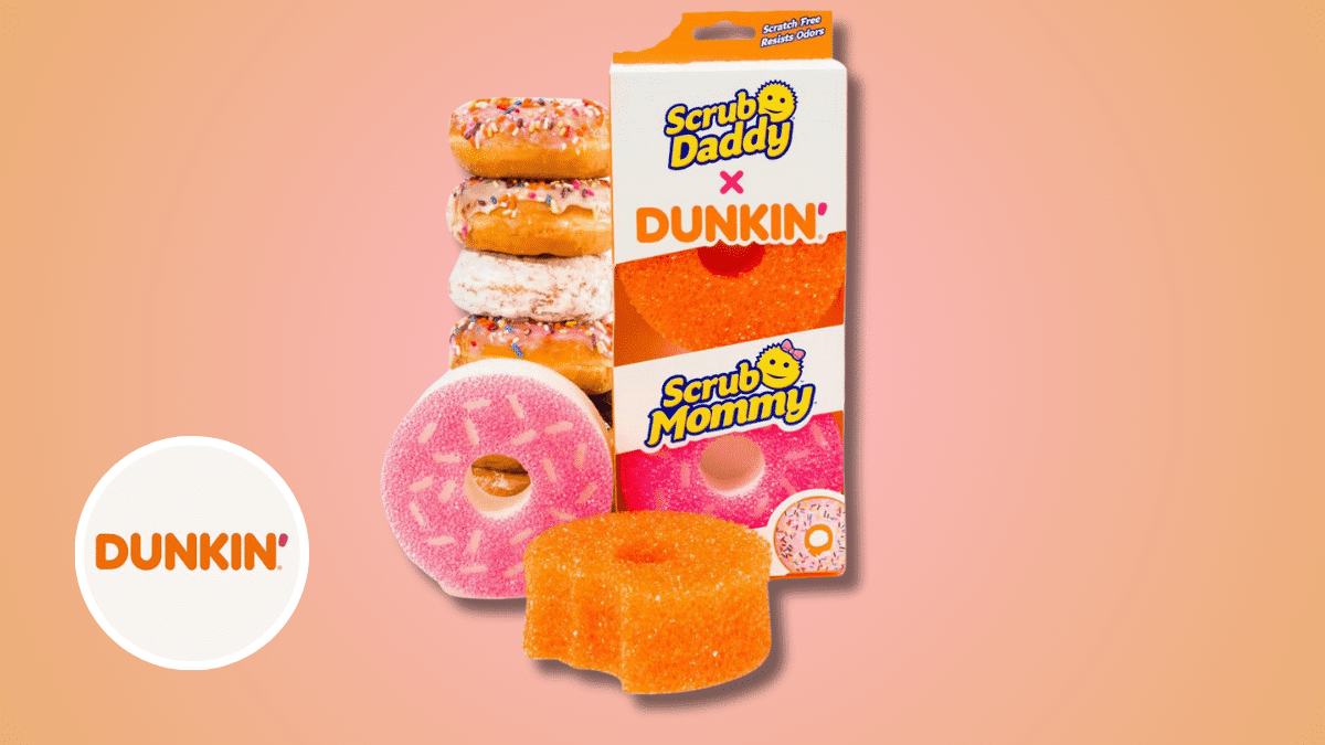 Just Dropped: Dunkin' And Scrub Daddy Launch Exclusive Sponges