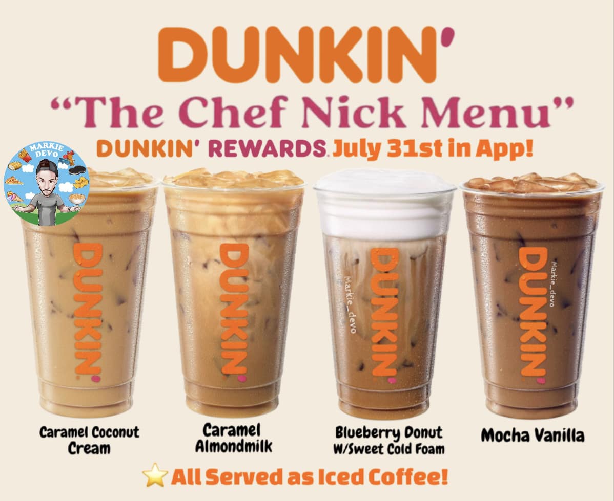 Dunkin' Teams Up with a Celebrity Chef for Irresistible Iced Beverages