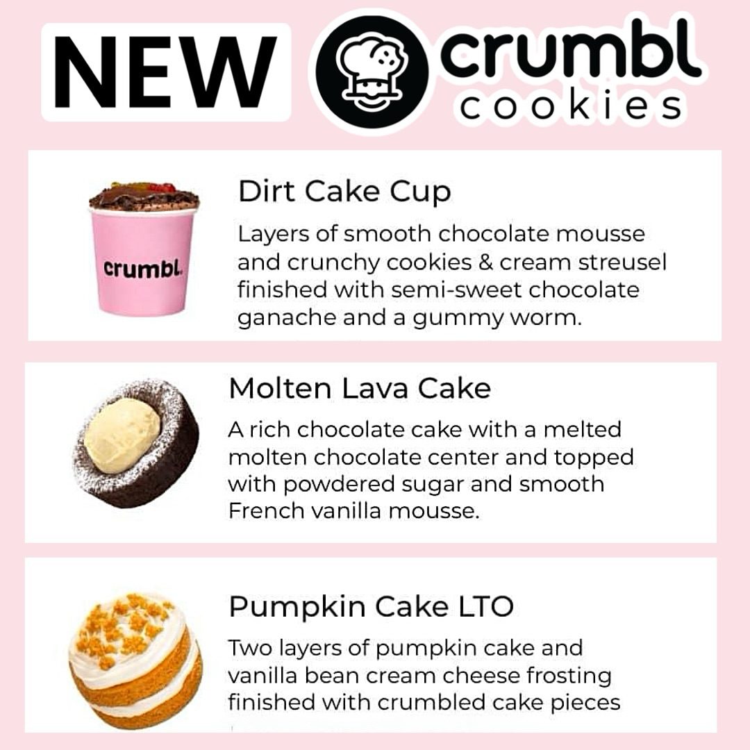 Mark Your Calendars: Crumbl Debuts New Desserts At Pop-Up Events