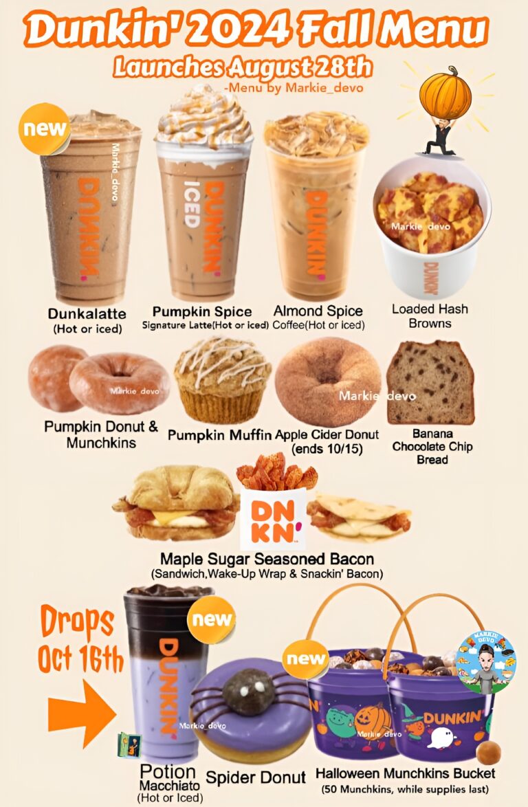 Leaked: Here's What To Expect On Dunkin's Fall Menu 2024
