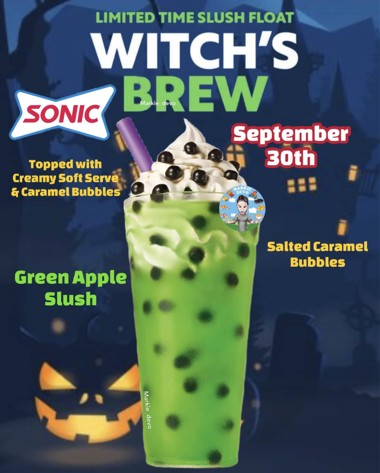 Spooky Sips: Dive Into Sonic's Witch’s Brew Slush Float