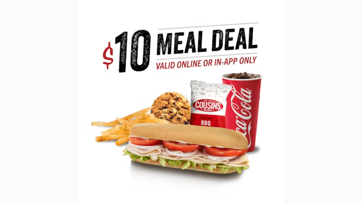 Elevate Your Lunch Game with Cousins Subs' $10 Meal Deal