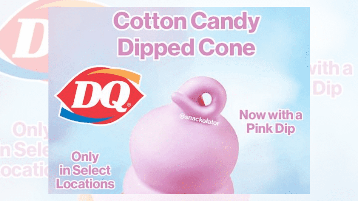 Sweet Scoop: Dairy Queen Tests the Pink Cotton Candy Cone