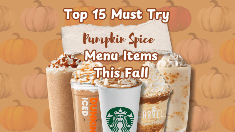 Top 15 Must Try Pumpkin Spice Menu Items This Fall