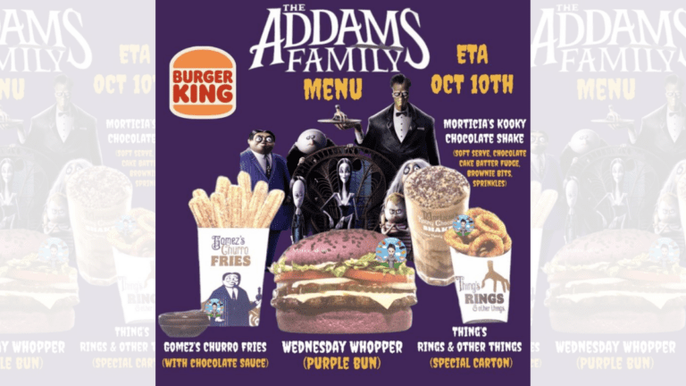 Burger King Welcomes Halloween with Addams Family Menu