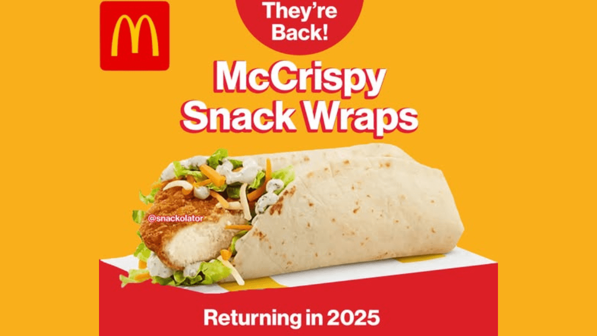 McDonald's Drops Exciting New Menu Releases Featuring Snack Wraps