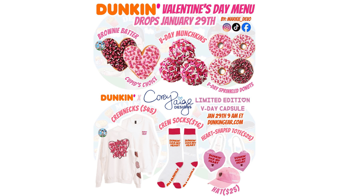 Surprise Valentine's Day Menu with Starbucks and Dunkin' Got Us ...