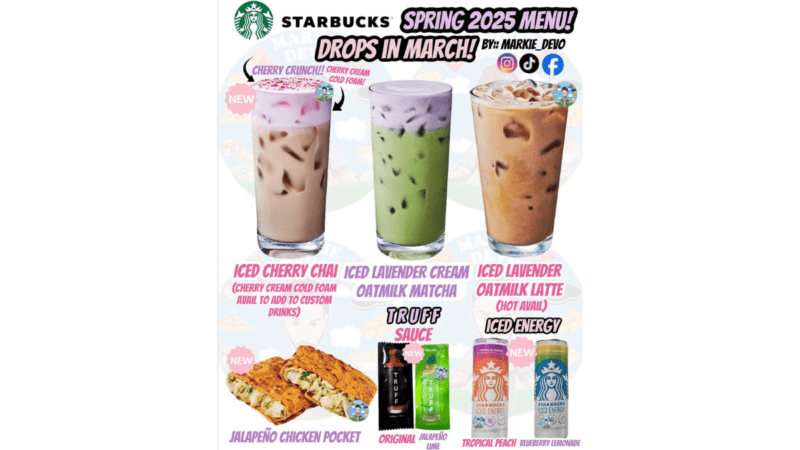 The Starbucks Spring Menu Leaked (We Can't Wait For All of These)