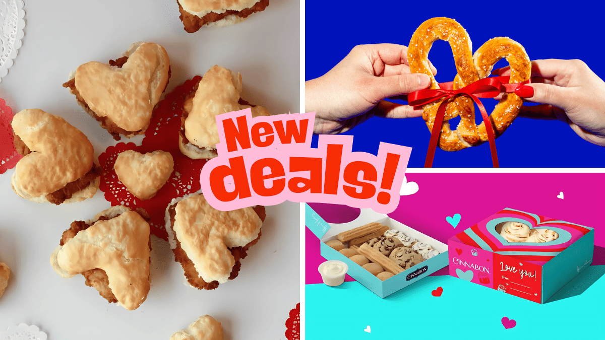 Valentine’s Day Deals From Auntie Anne’s, Chick-fil-A, and More